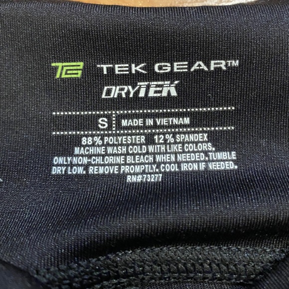 tek gear | Pants & Jumpsuits | Womens Black Tek Gear Drytek Mesh ...